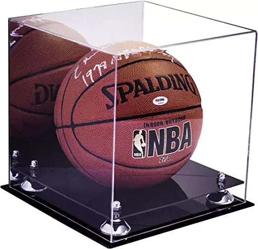 Acrylic Full Size Basketball Display Case - Mirror Wall Mounts