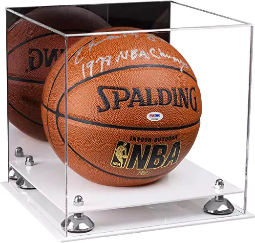 Acrylic Full Size Basketball Display Case - Mirror Wall Mounts