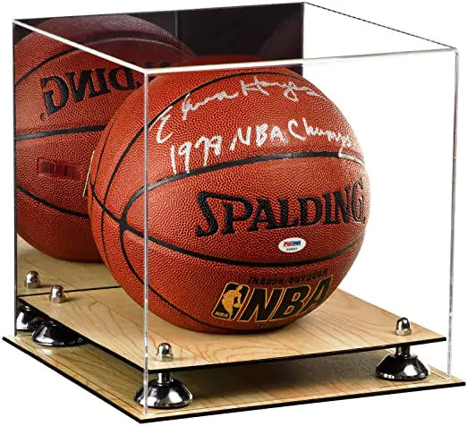 Acrylic Full Size Basketball Display Case - Mirror Wall Mounts
