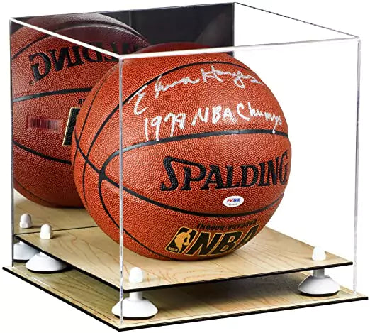Acrylic Full Size Basketball Display Case - Mirror Wall Mounts