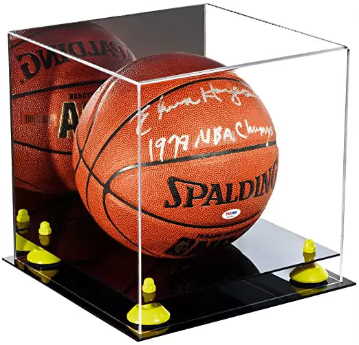 Acrylic Full Size Basketball Display Case - Mirror Wall Mounts