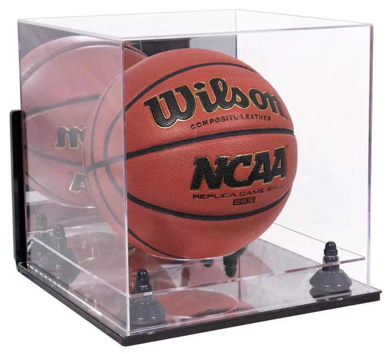 Acrylic Full Size Basketball Display Case - Mirror Wall Mounts