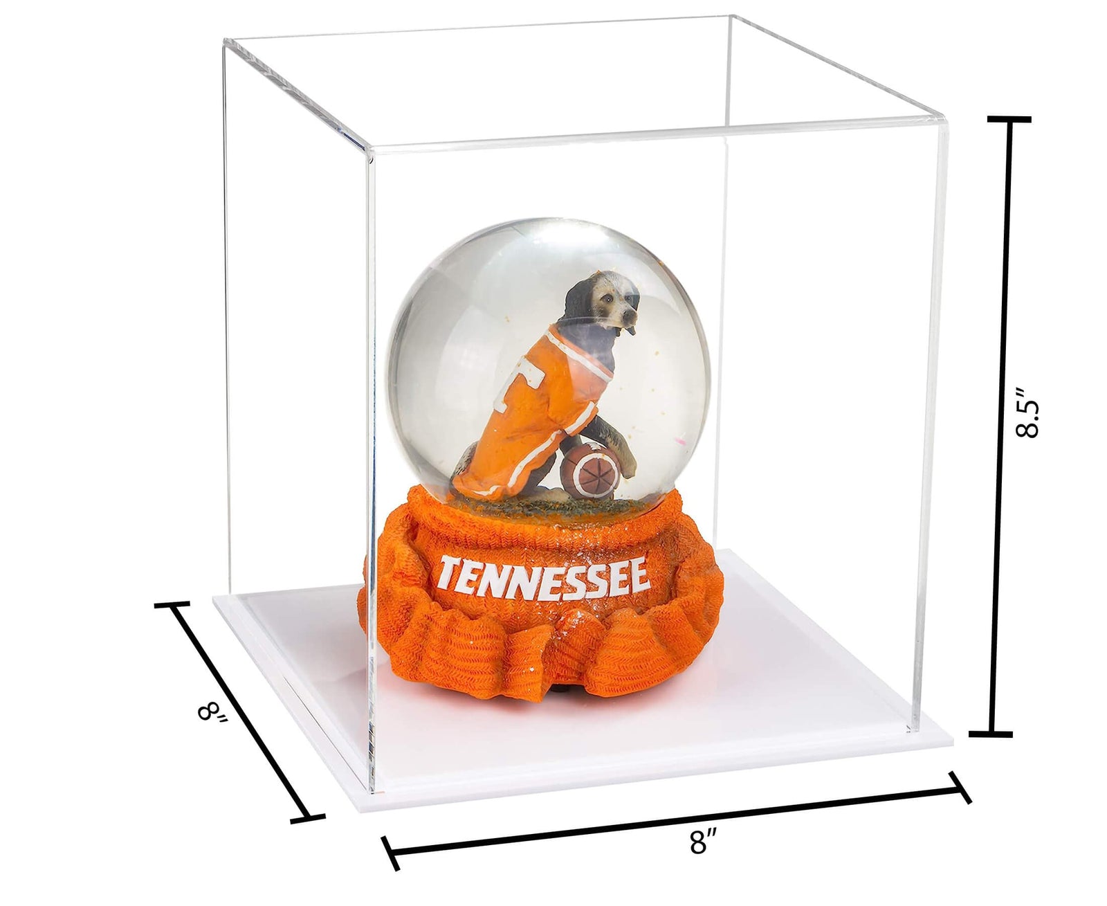 Small Display Case 8" x 8" x 8.5" - Clear or Mirror (V03/A015)