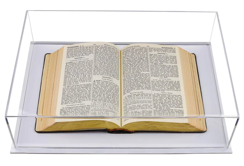 Acrylic Flat Base Book Display Cases | Better Display Cases