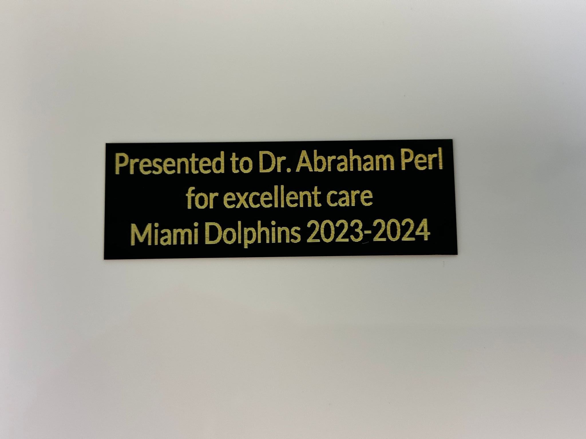 Custom Name Plate for Display Case | Better Display Cases