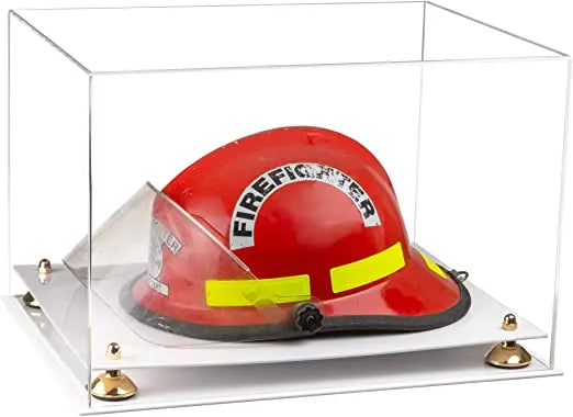 Acrylic Fireman's Helmet Display Case – Clear