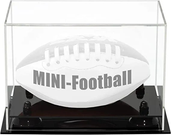 Mini/Miniature (not Full Size) Football Display Case - Clear (A005/B43