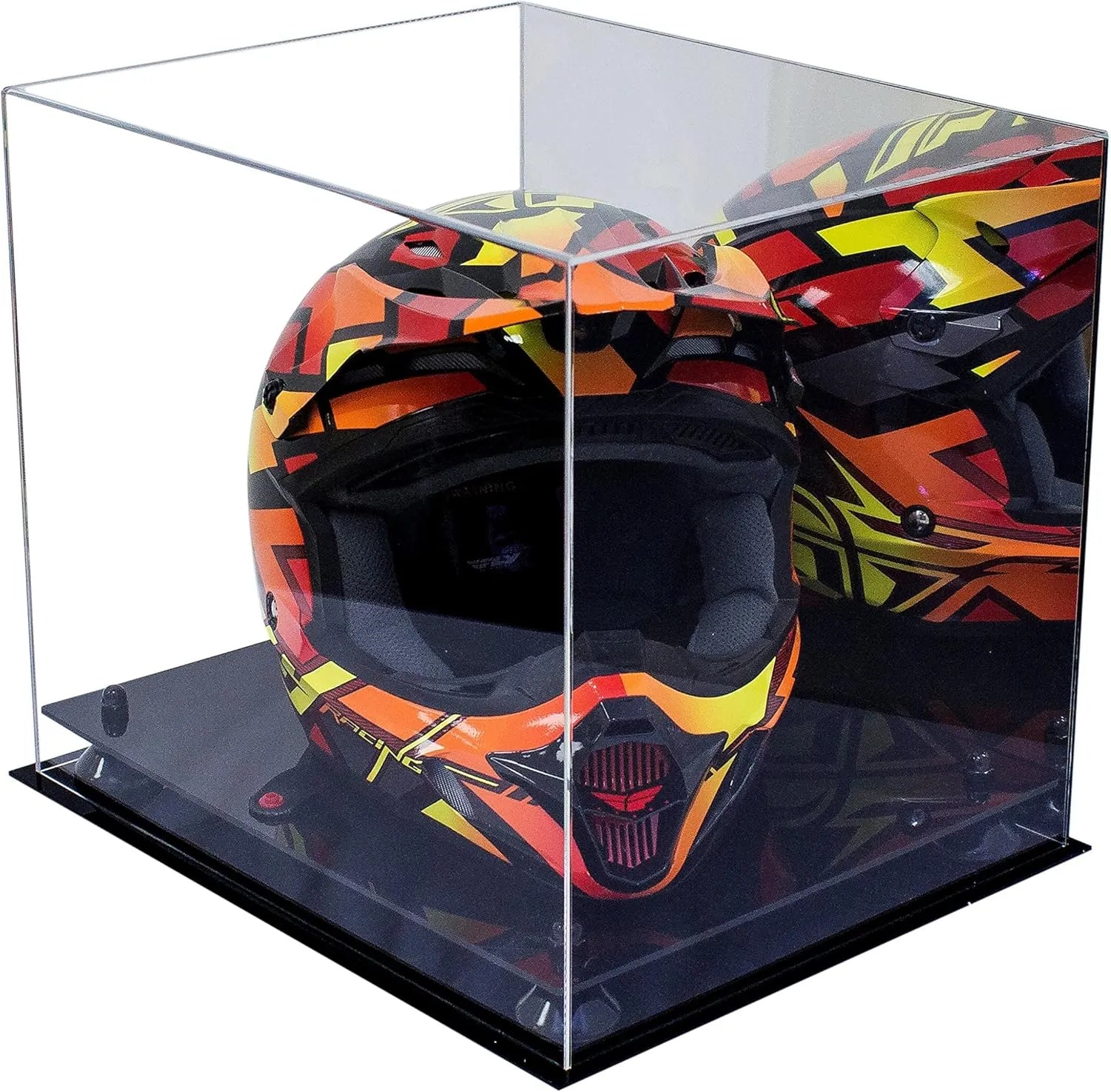 Racing Helmet Display Case - Mirror No Wall Mounts