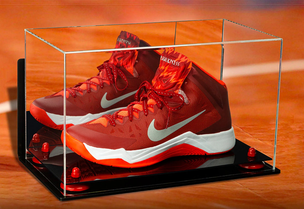 Acrylic Large Single Shoe Display Case Wall Mounts