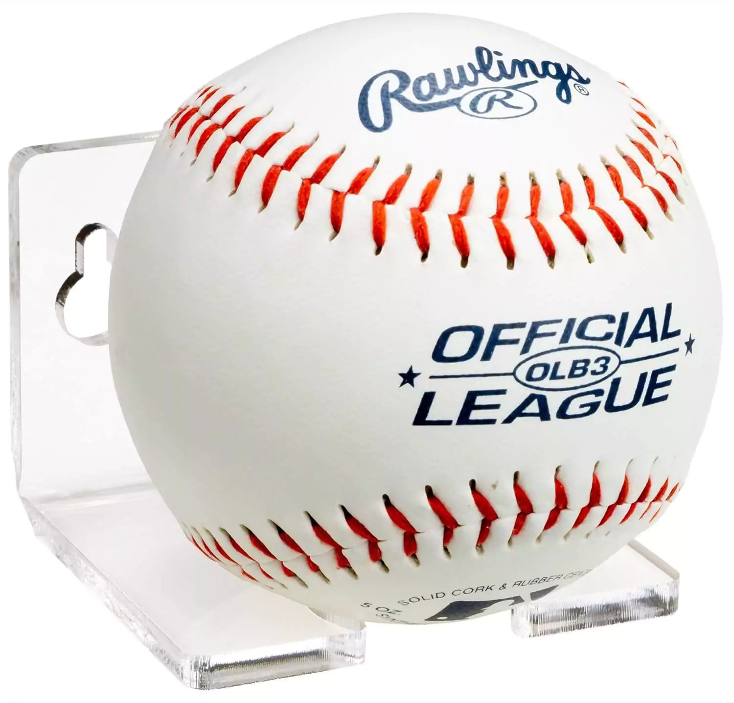 Deluxe Clear Acrylic Baseball Wall Mounted Floating Shelf for 6 Baseball a065 a