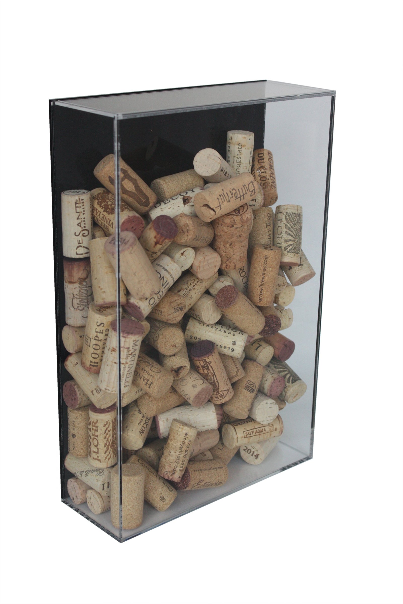 Bottlecap, Cork, or Ticket Stub Display Case with Wall Mounts (A051)