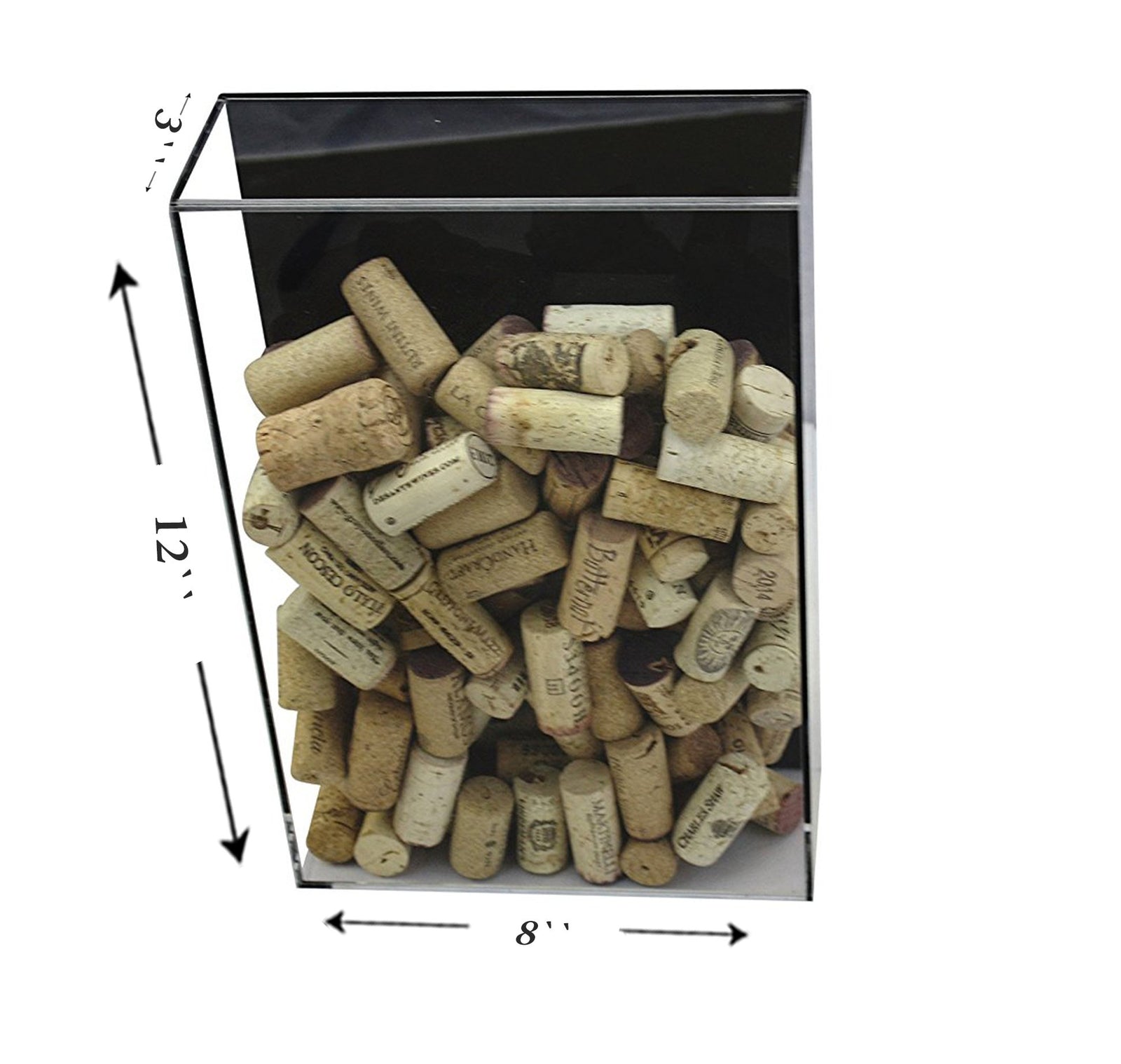 Bottlecap, Cork, or Ticket Stub Display Case with Wall Mounts (A051)