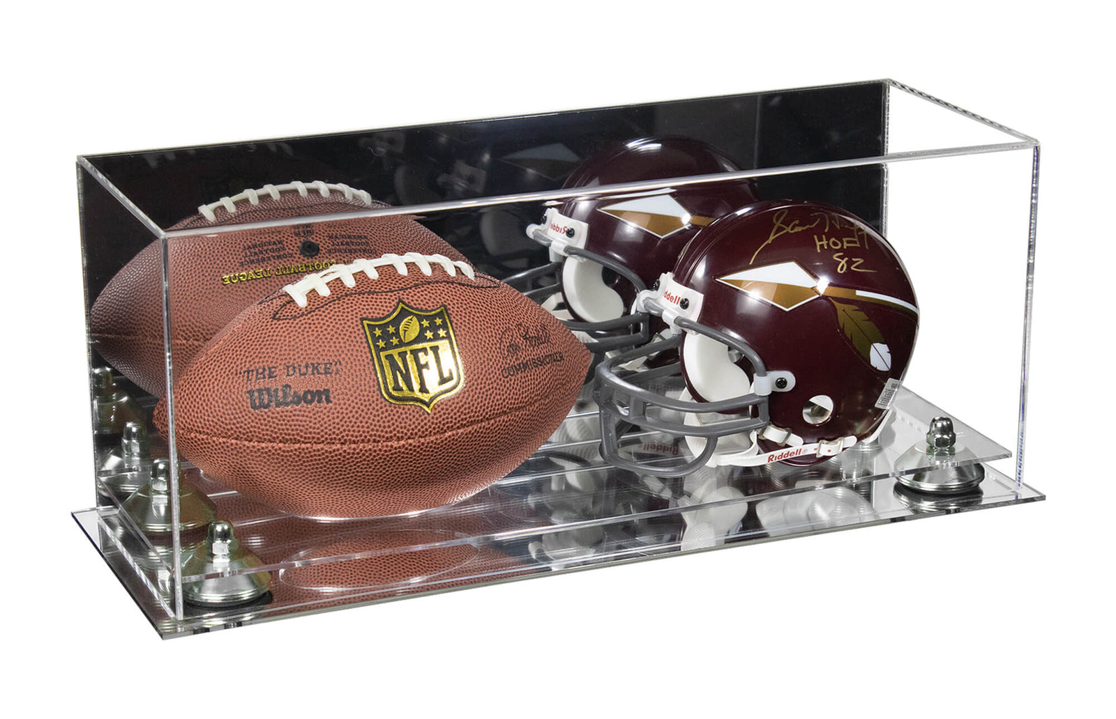 2 Mini Helmet or Mini Football Display Case | Free Shipping