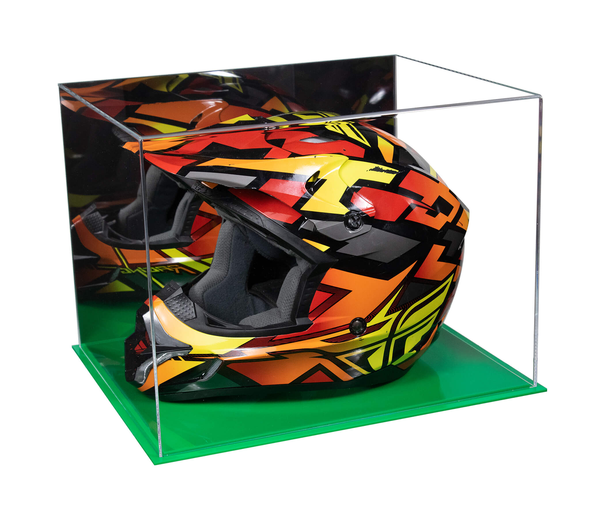 Acrylic Motorcycle Helmet Display Case Helmet Display Case - Mirror (A ...