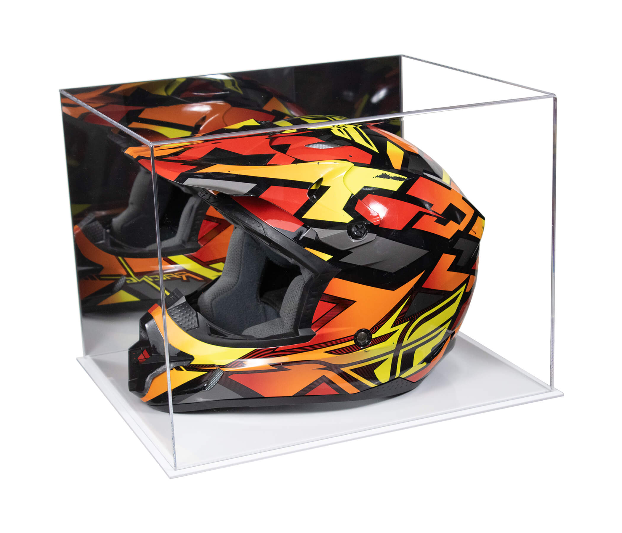 Acrylic Motorcycle Helmet Display Case Helmet Display Case - Mirror (A ...