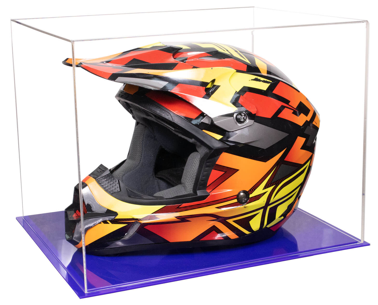 Acrylic Motorcycle Helmet Display Case Helmet Display Case - Clear (A0 ...