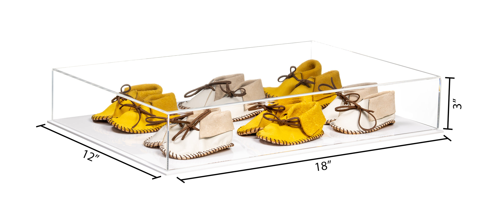 Baby Shoes/Moccasins Display Case – Shoe Display Case – Better Display ...