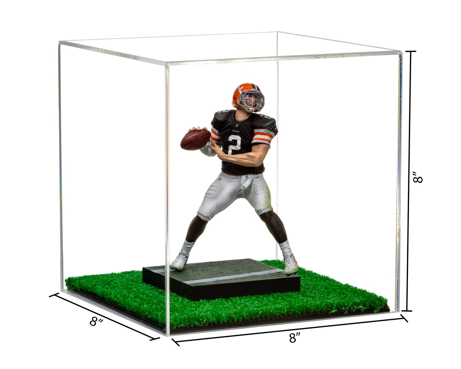 Versatile Acrylic Display Case, Cube, Dust Cover or Riser 8" x 8" x 8"