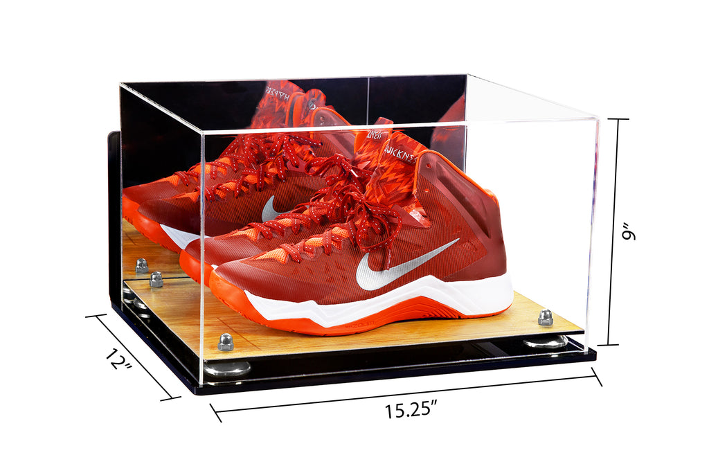 Acrylic Large Shoe Display Case 15.25 X 12 X 8 Mirror