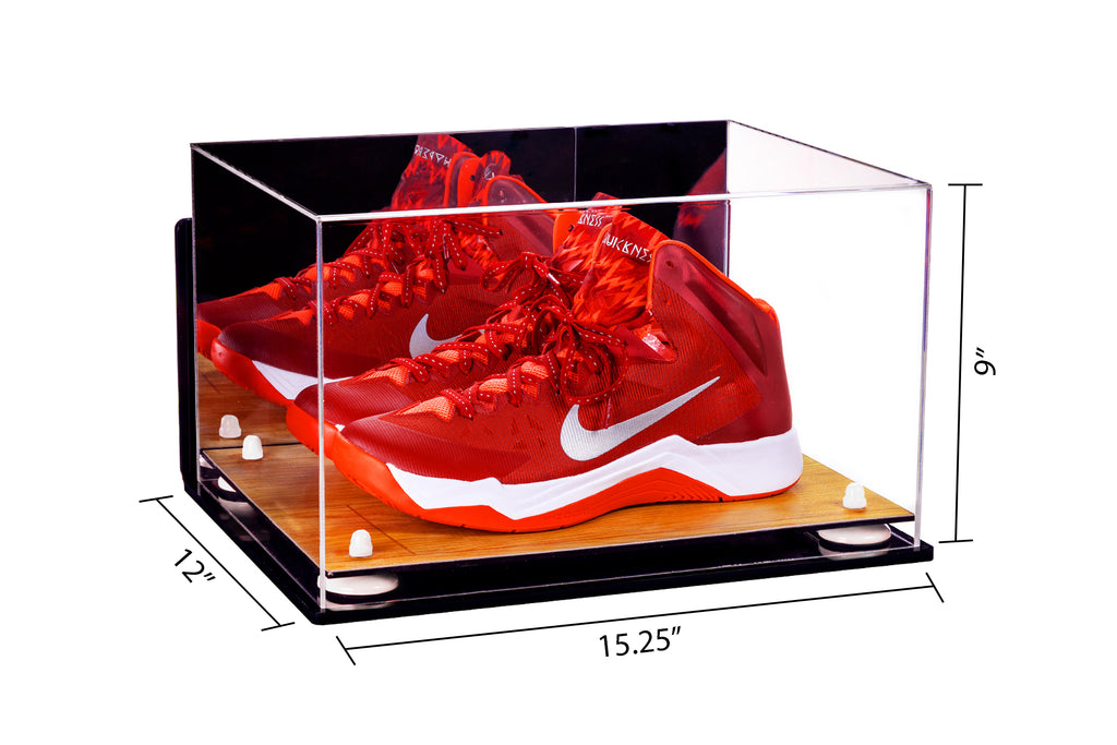 Acrylic Large Shoe Display Case 15.25 X 12 X 8 Mirror