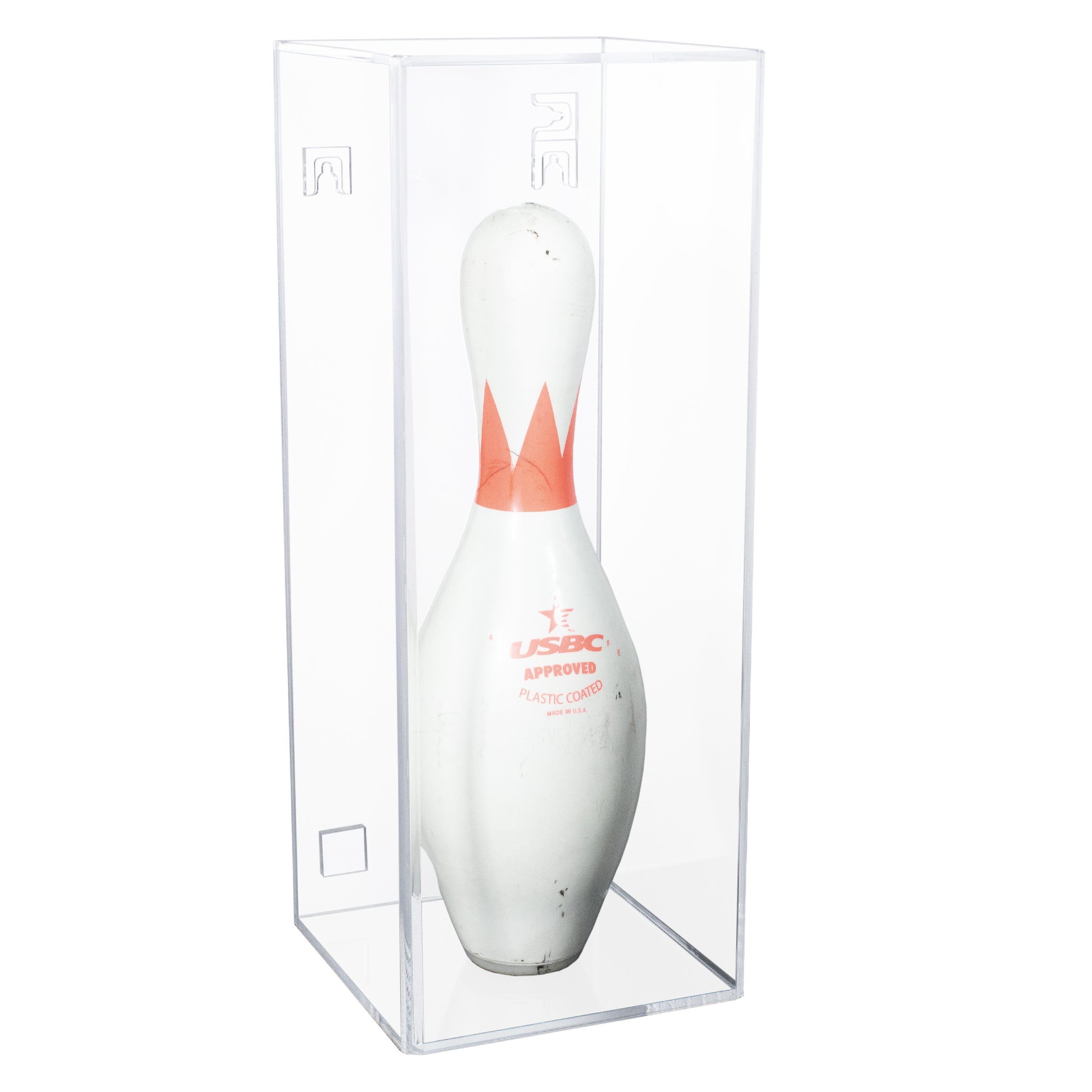 Bowling Pin Display Case with Slide Back (Table Top or Wall Mount) 7 ...