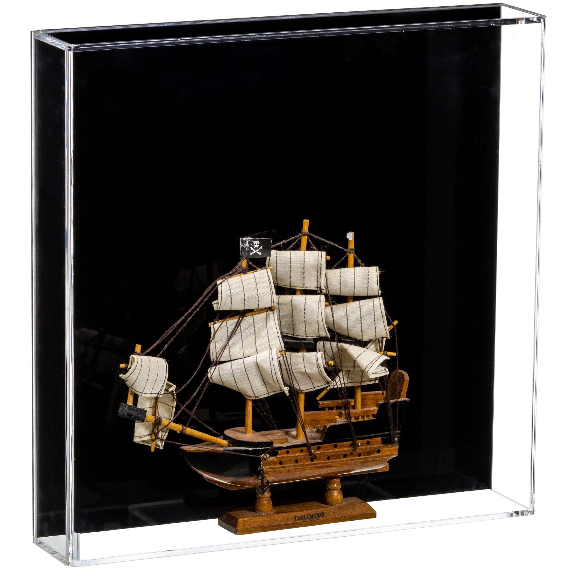 Large Versatile Display Case with Wall Mounts -15.5 x 15.5 x 3.5 (SP33 ...