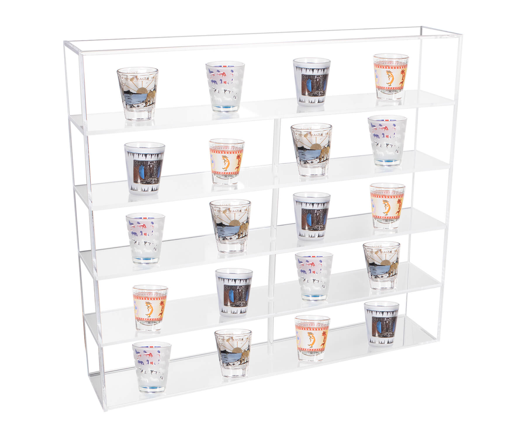 Clear Acrylic Versatile Display Case with Shelves – Better Display Cases