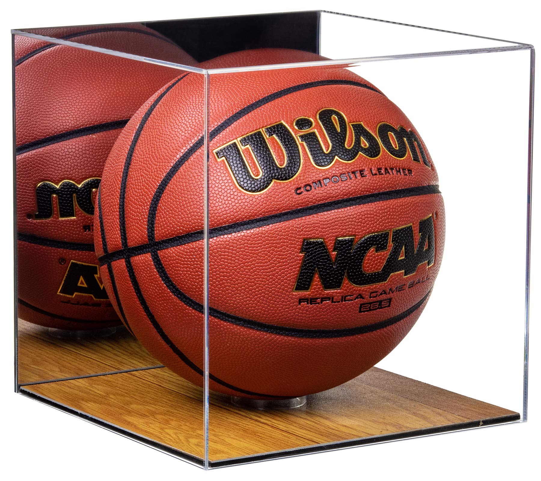 Acrylic Basketball Display Case with Wood Floor – Better Display Cases
