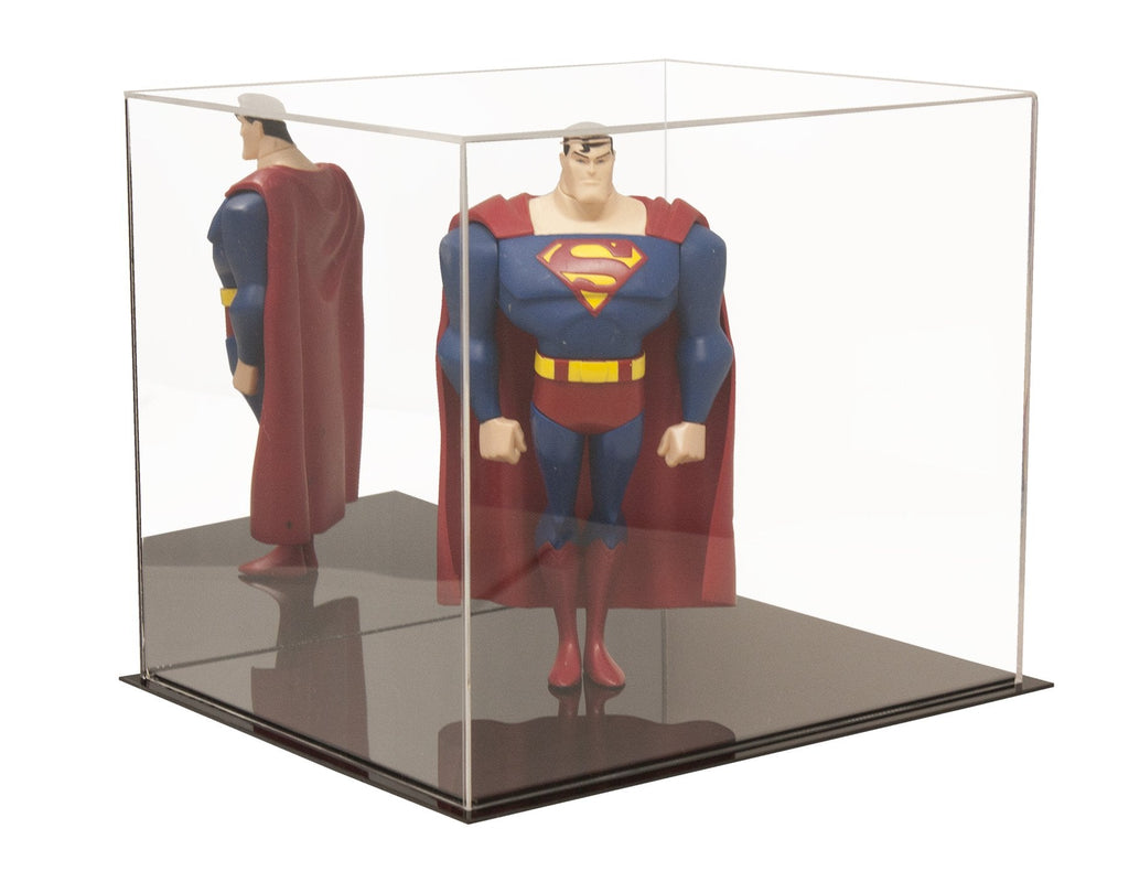 Versatile Acrylic Display Cases with Double Sheet Base with Mirror Cas
