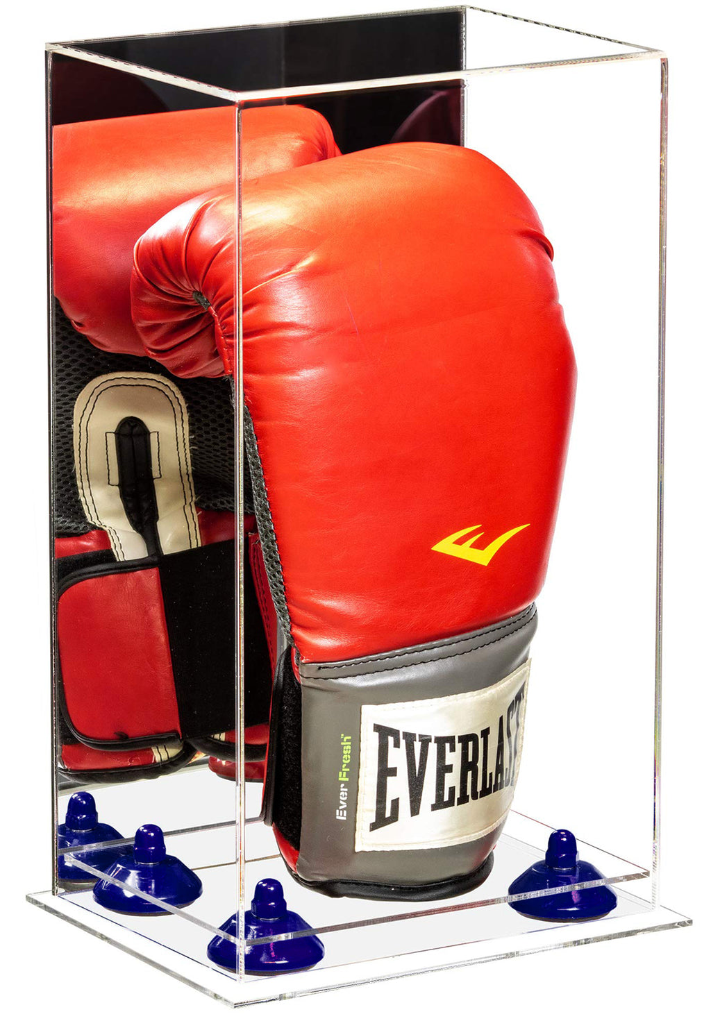 Full Size Boxing Glove Vertical Display Case with Mirror Back (A092/V1
