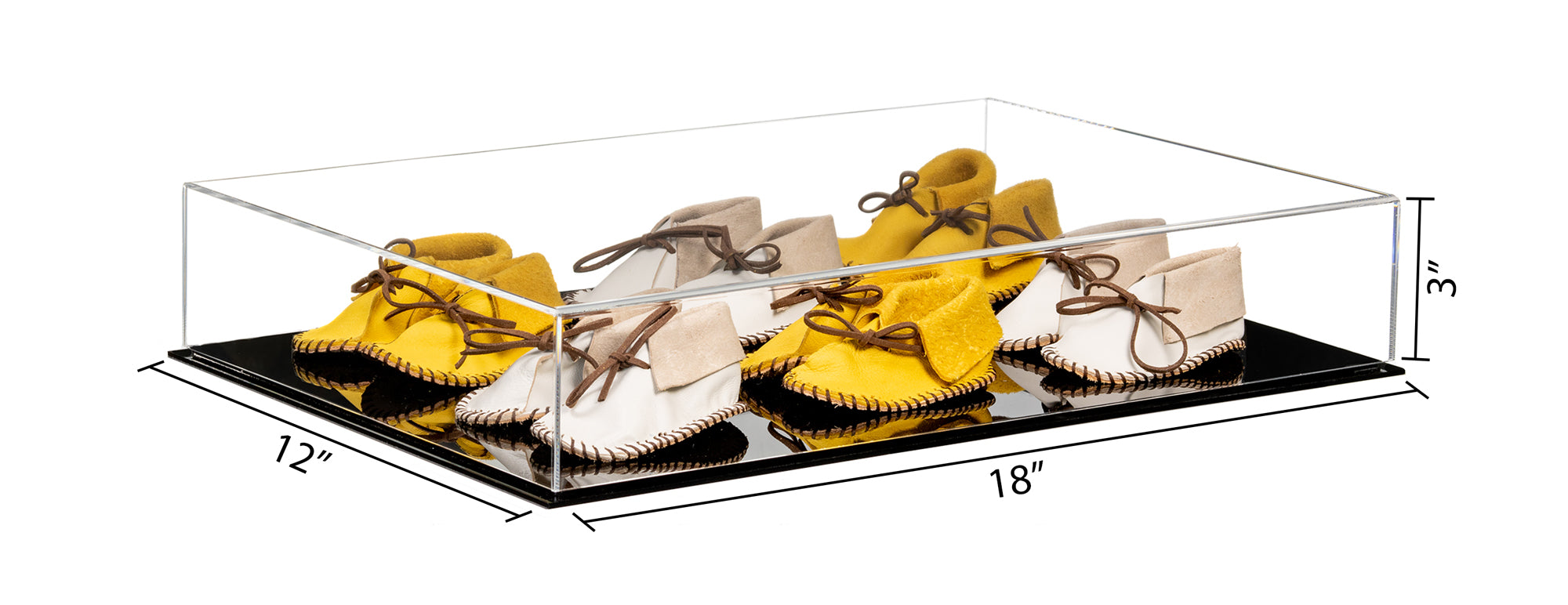 Baby Shoes/Moccasins Display Case – Shoe Display Case – Better Display ...