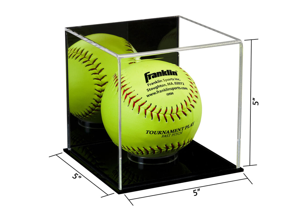 Acrylic Softball Display Case - Better Display Cases (V63/A116)