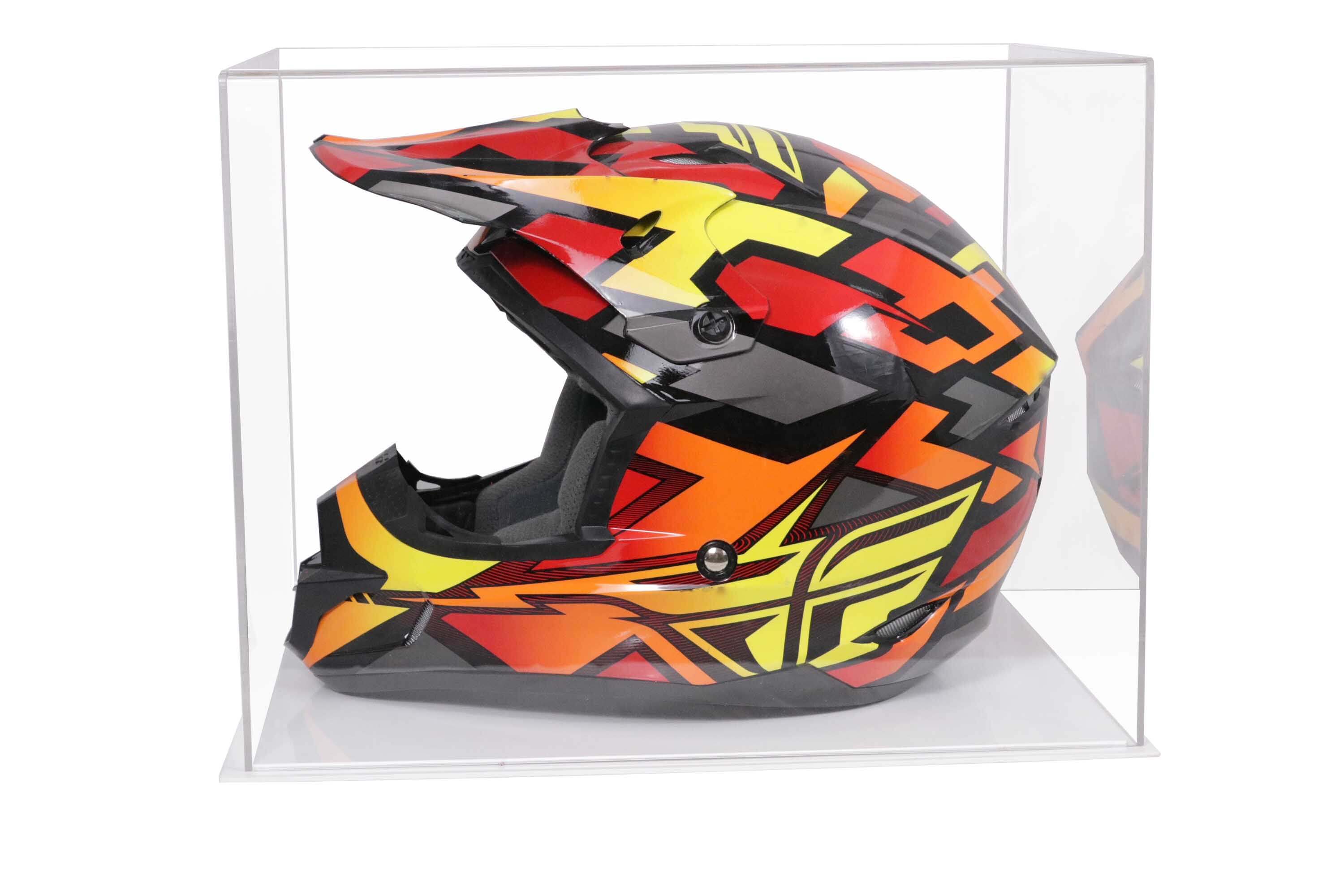 Acrylic Motorcycle Helmet Display Case Helmet Display Case - Clear (A0 ...