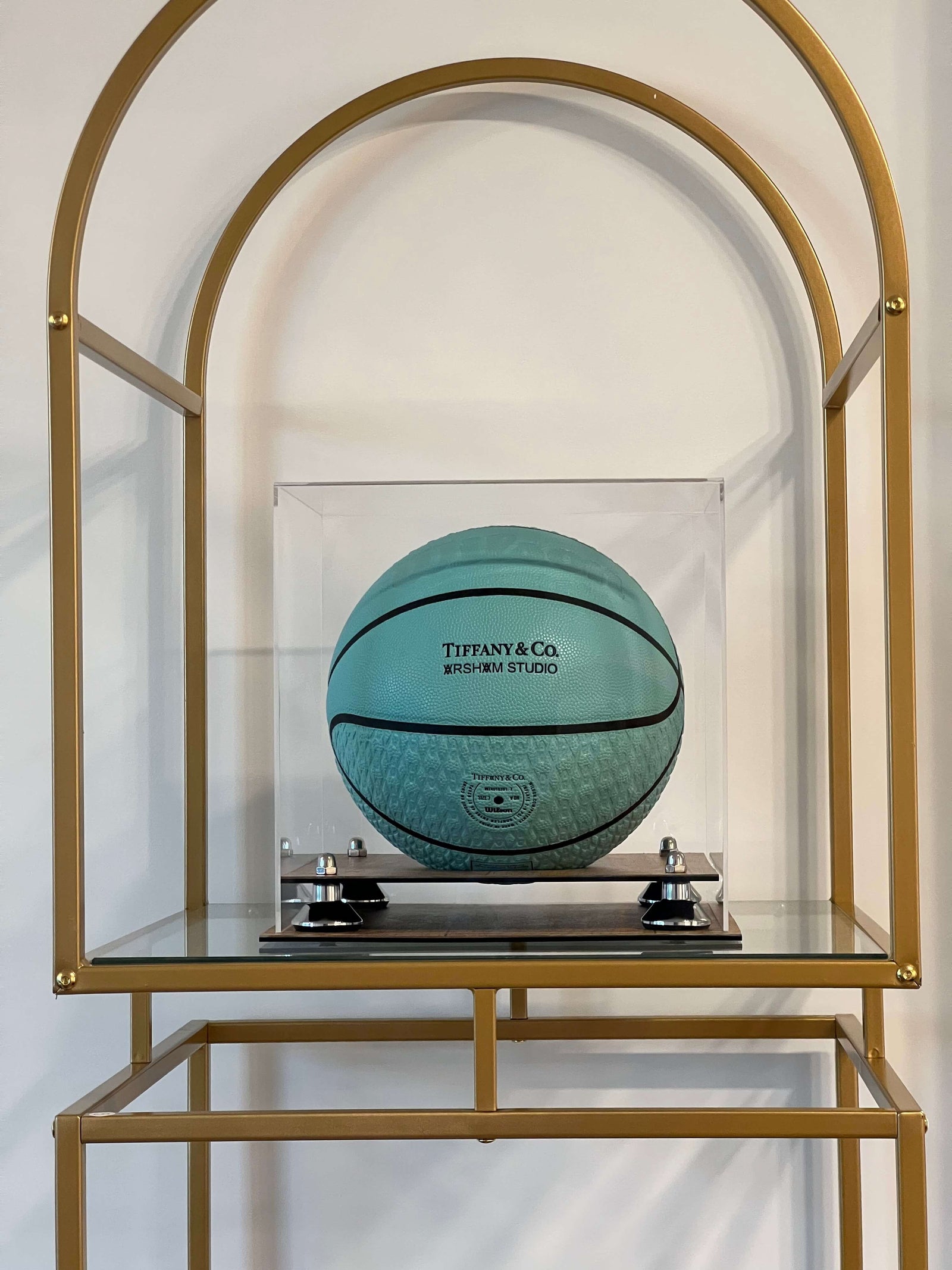Acrylic Mini/Miniature Basketball Display Case - Clear