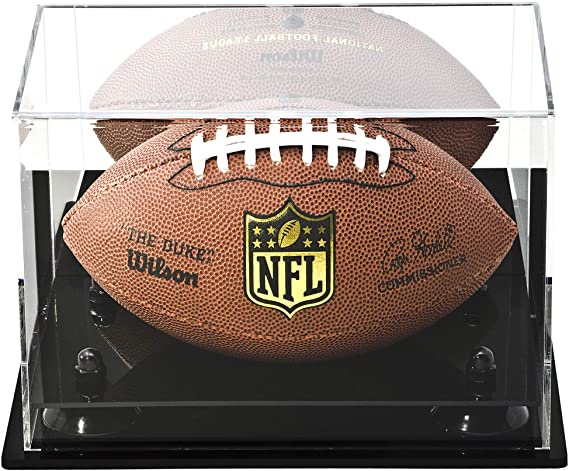 Mini Football Display Cases - Clear, Mirror, Risers & Bases – Better ...