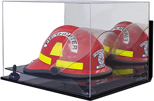 Acrylic Fireman's Helmet Display Case – Mirror